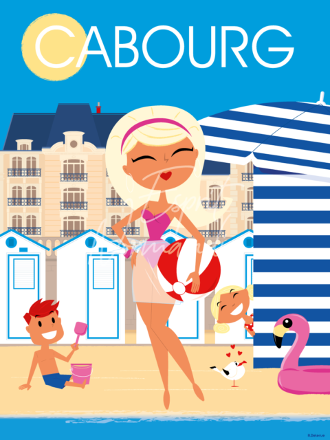 Affiche Cabourg - Esprit Normandie